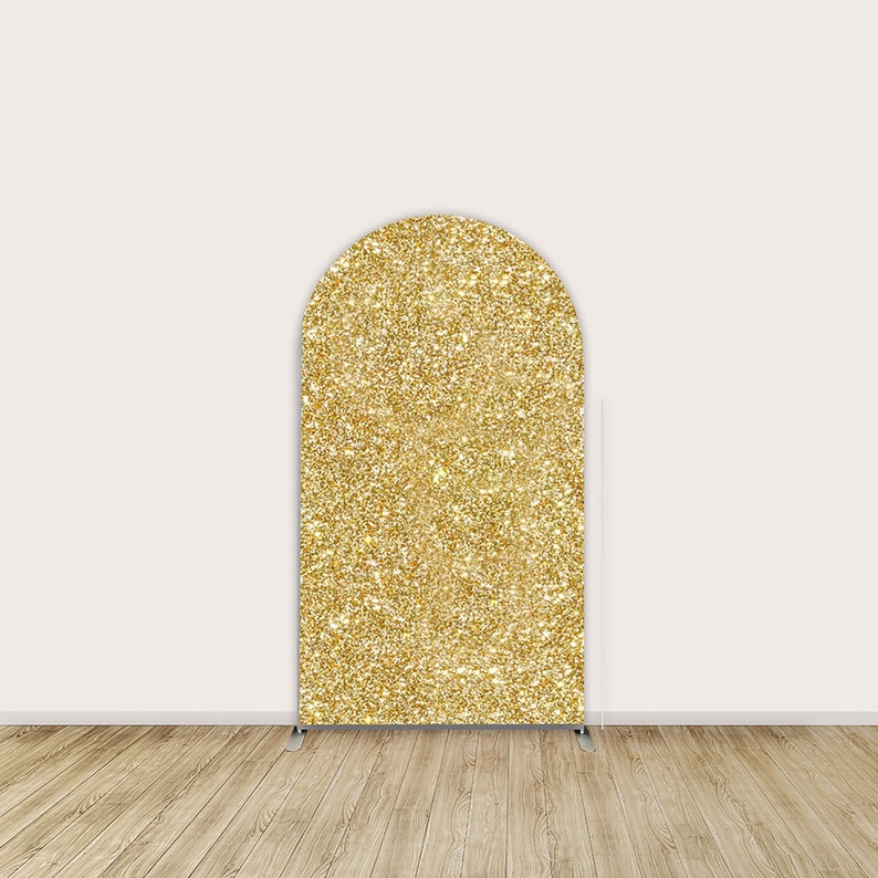 Gold Theme God Bless Arch Backdrop Chiara Wall My First Holy Communion ...