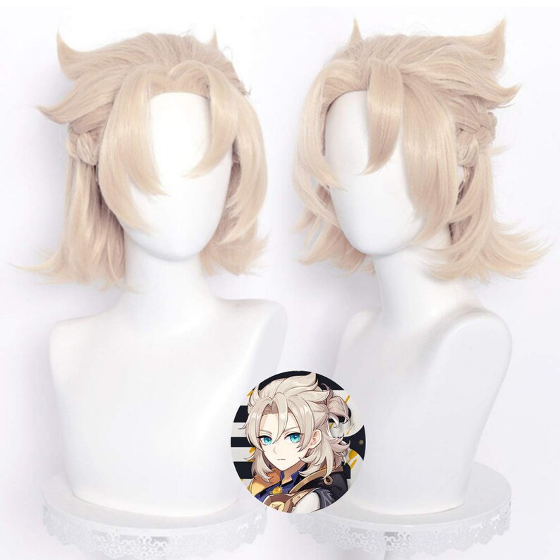 Albedo Wig Cosplay Genshin Impact - Etsy