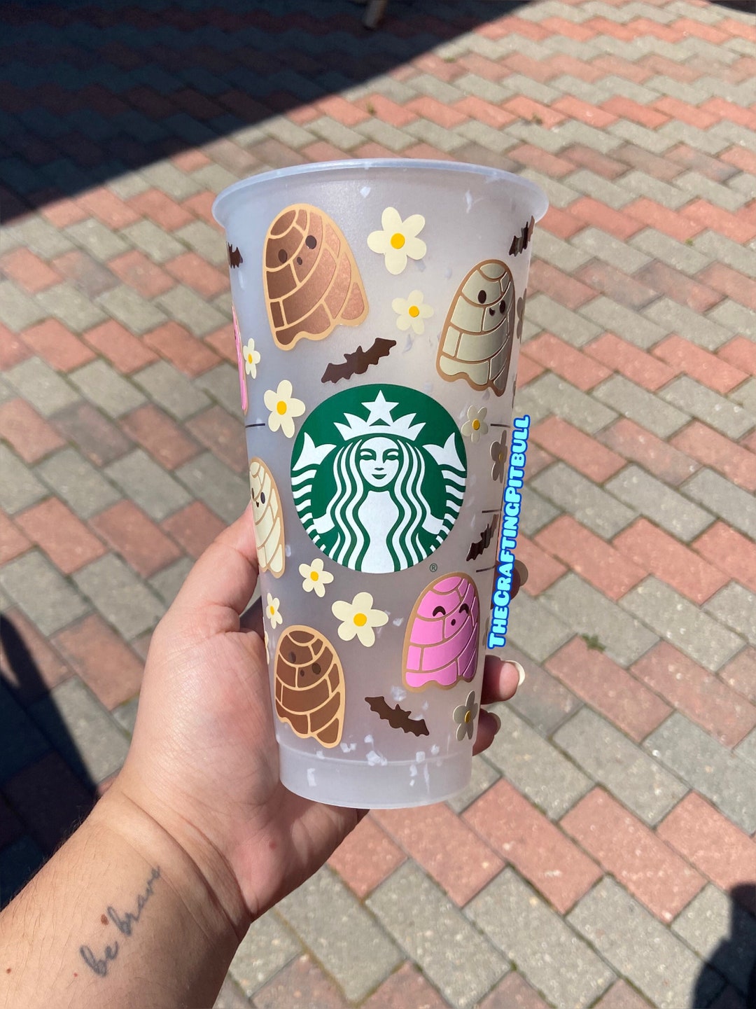 Concha Ghost Cold Cup Halloween 24oz Reusable Cold Cup Spooky Season ...