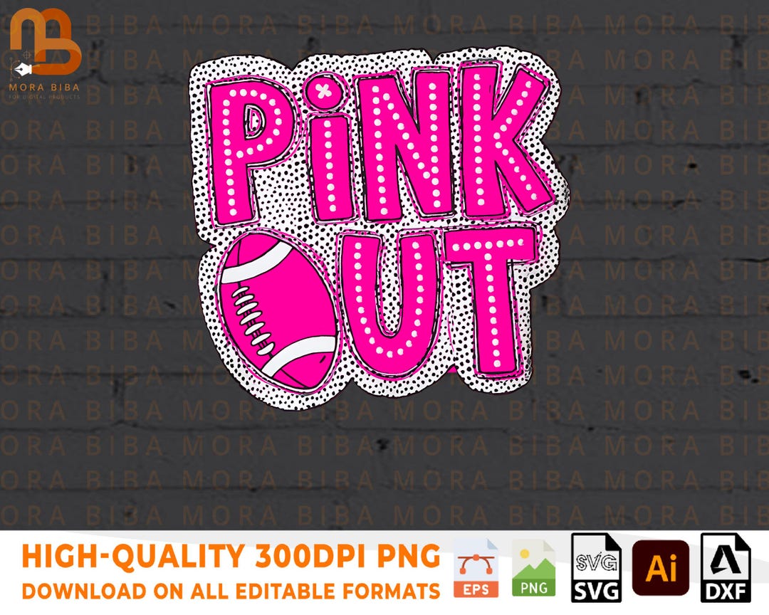 Football Pink Out Png, Breast Cancer Football Png, Breast Cancer ...