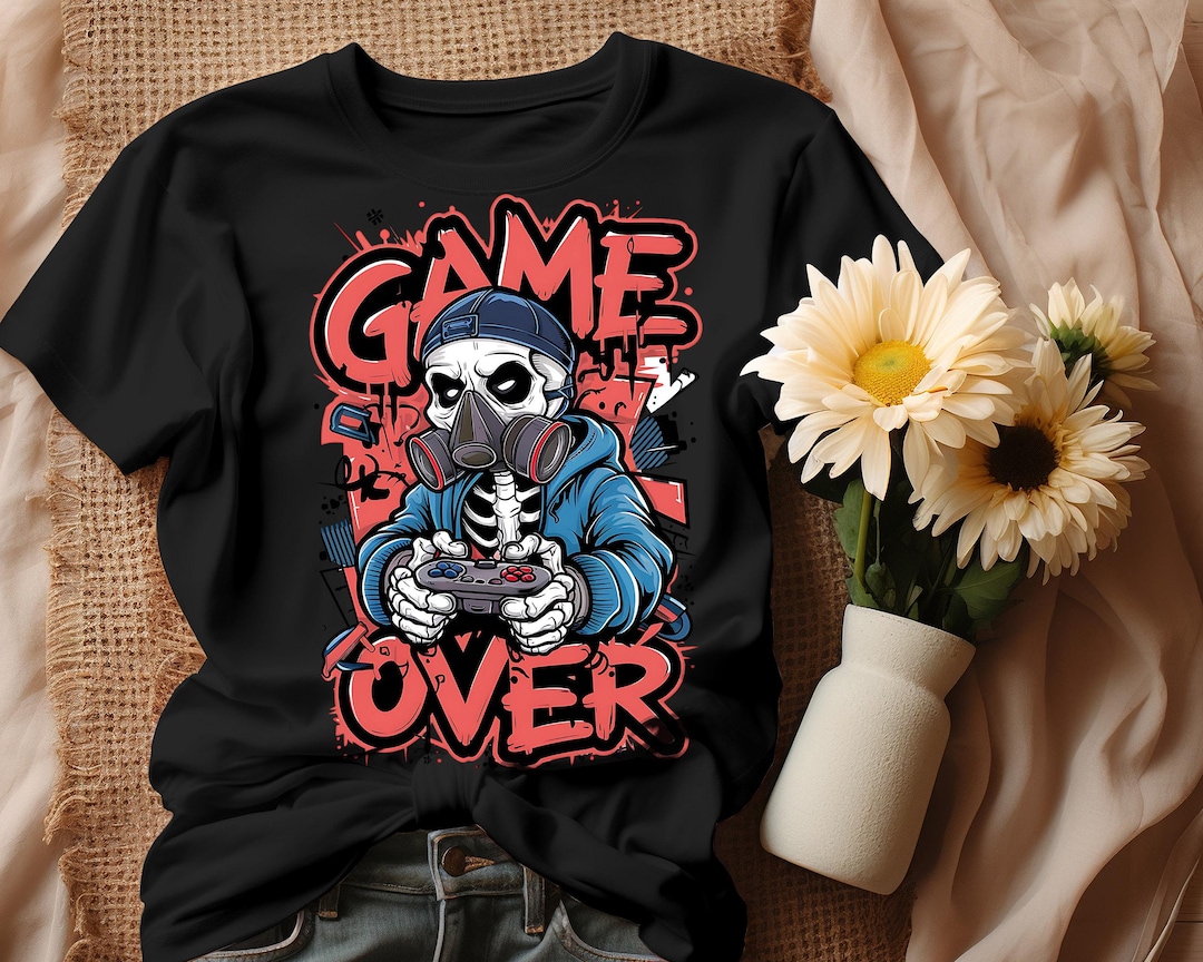Game Over Sublimation Png,sublimation Design, Urban Graphics, Digital ...