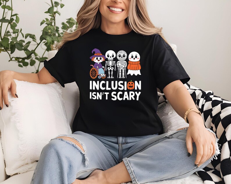 Inclusion Isn't Scary Png, SLP Halloween Png, Sped Teacher Png,skeleton ...