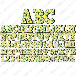 St. Patrick's Day Doodle Alphabet Bundle, Lucky PNG Letters ...