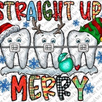 Retro Christmas Teeth Svg, Dentist Xmas Svg, Dentist Tree Tooth Tree ...