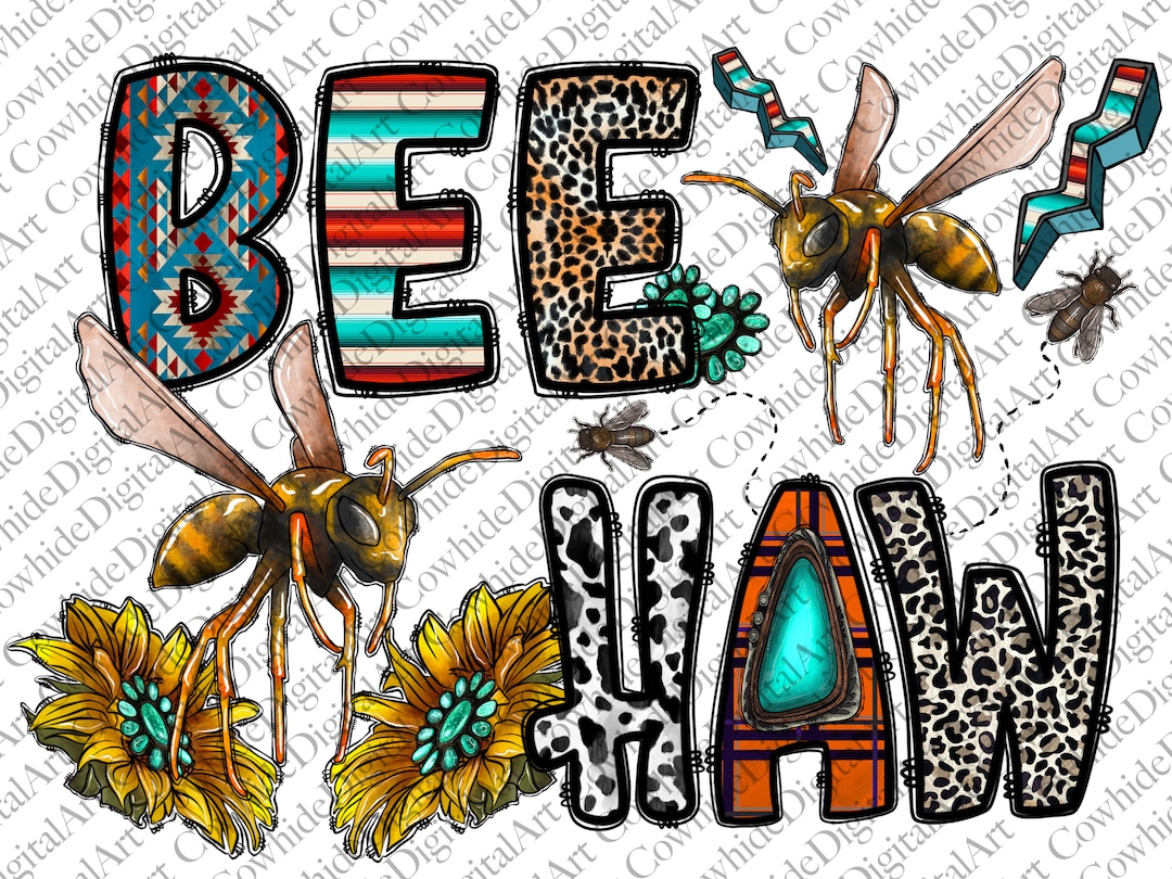 Bee Haw PNG File Bee Png Yee Haw Western Country Png - Etsy Australia