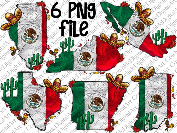 Mexican Bundle Png Texas Png Mexico Png Cinco De Mayo - Etsy