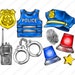 Police Alphabet PNG Bundle, Glitter Doodle Letters (digital Download ...