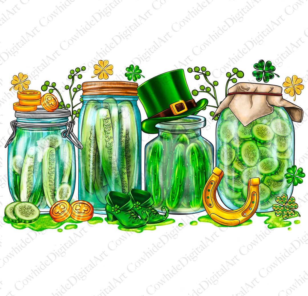 St. Patrick's Day Pickle PNG, Clover, Leprechaun (digital Download) - Etsy