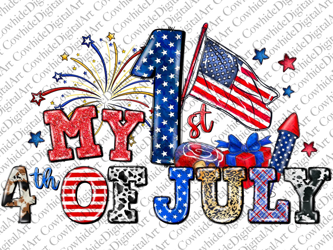 My 1st Fourth of July Png Sparklers Png Independence Day - Etsy
