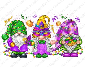 Mardi Gras Gnomes Png Sublimation Design,mardi Gras Png,mardi Gras ...