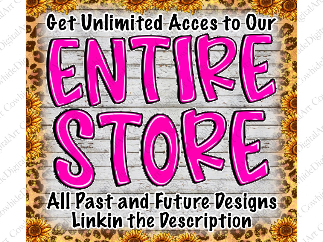 Entire Store Bundle All Past and Future Designs Commercial - Etsy