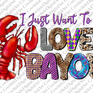Mardi Gras Bayou PNG: Lobster Sublimation Design (digital Download) - Etsy
