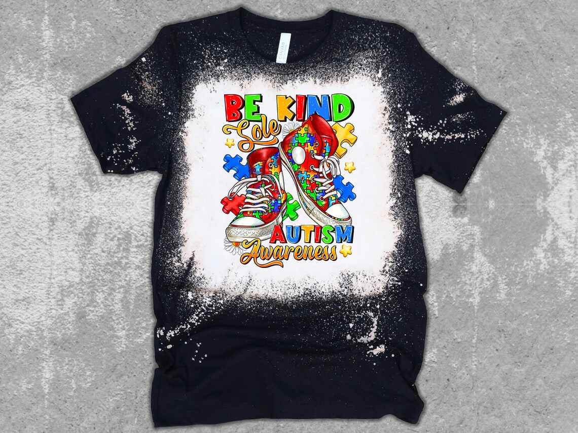 Autism Awareness Shoes PNG: Be Kind Sole Sublimation Design (digital ...