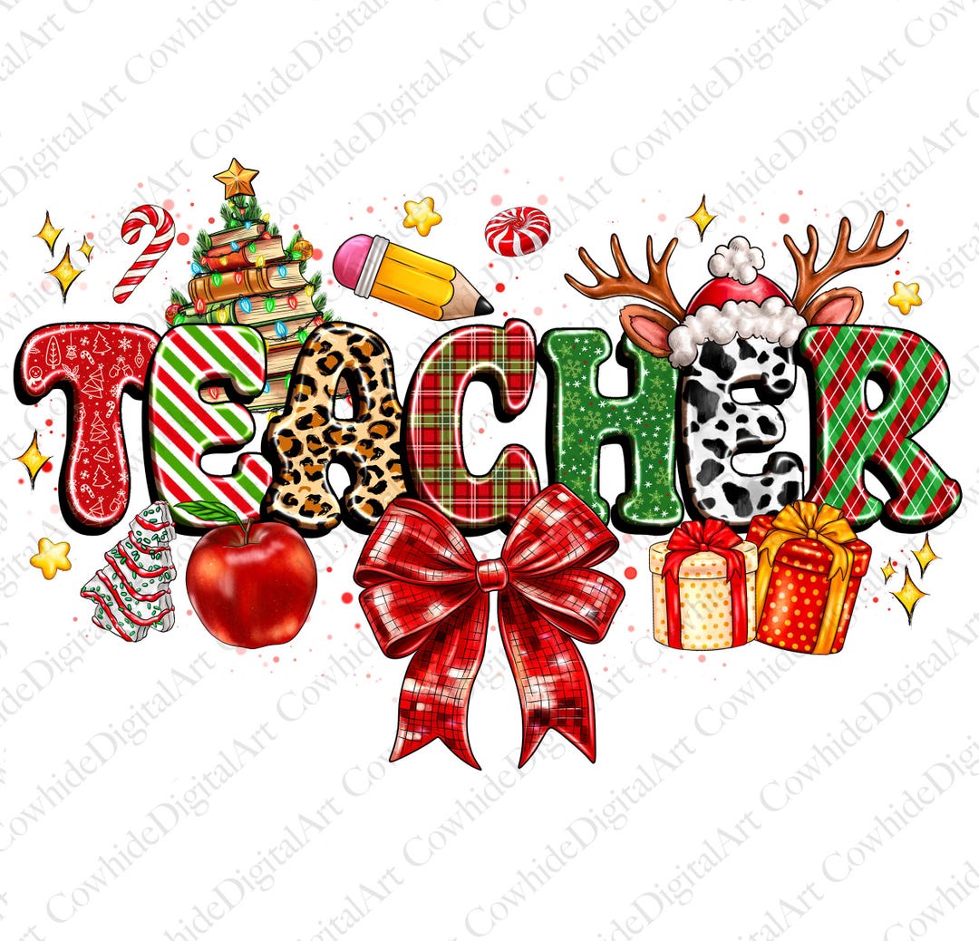 Teacher Christmas Coquette Png, Love Christmas Teacher Png, Hot Cocoa ...