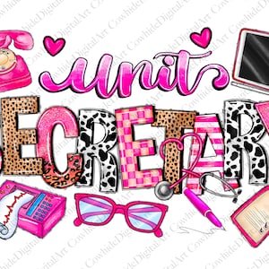 Valentine's Day Unit Secretary Png Sublimation Design Download ...