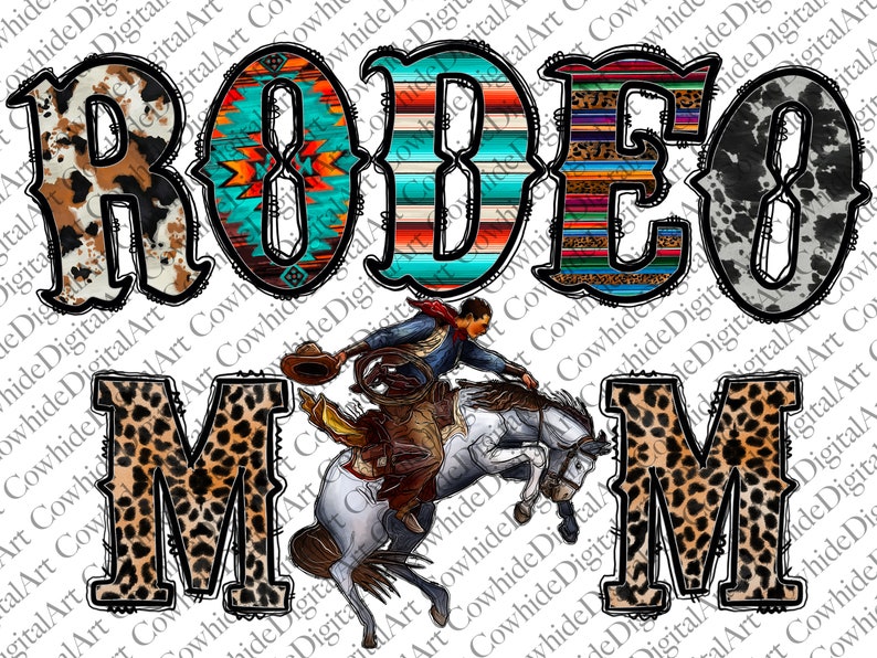 Rodeo Mom Png Western PNG Rodeo Png Cowboy Png Leopard - Etsy