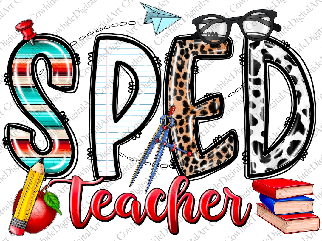 Sped Teacher PNG Sublimation Design (digital Download) - Etsy