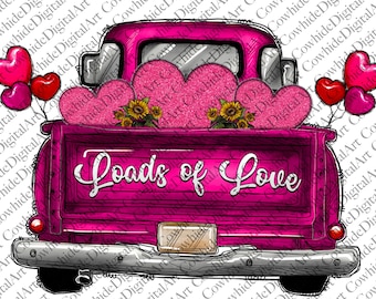 Loads of Love Valentine Truck Png, Valentine's, Loads of Love ...