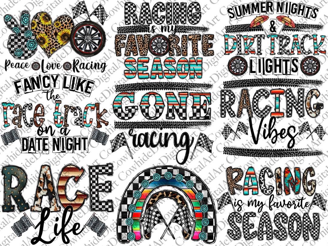 Racing Bundle Png, Race, Racing Vibes Png, Race Life Png, Peace Love ...