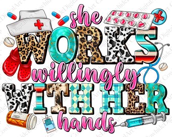 She Works Willingly With Her Hands Png Sublimation Design Download ...