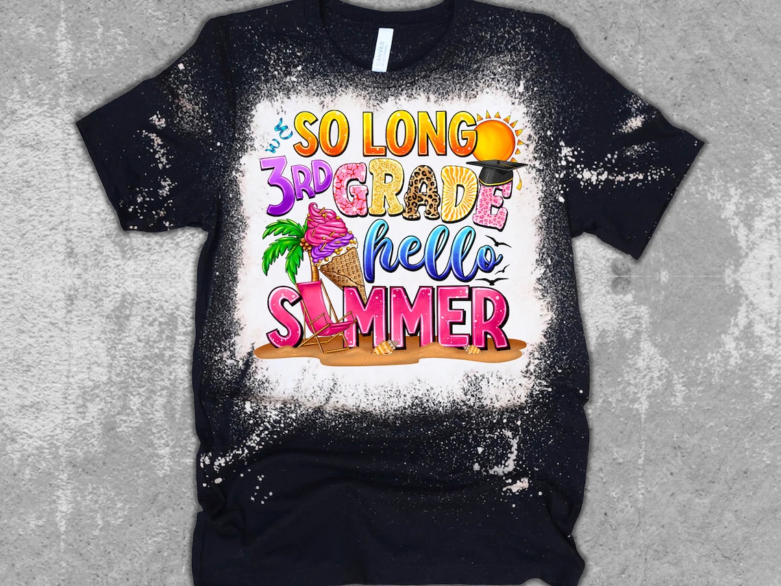 So Long 3rd Grade Hello Summer PNG, Graduation Sublimation (digital ...