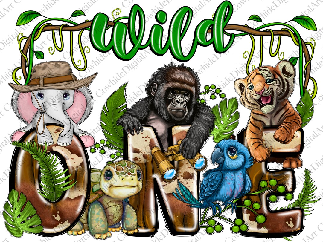 Wild One Png, Zoo Crew PNG, Digital Download, Sublimation,1st Birthday ...