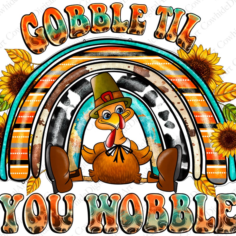 Gobble Gobble Clipart - Etsy