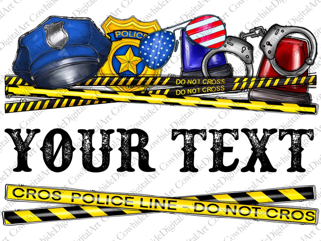 Customizable Police Design PNG: Sublimation Download - Etsy