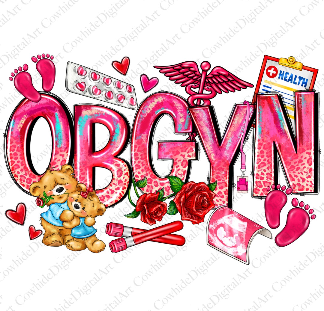 Valentine's Day OBGYN Obstetrics and Gynecologist Png Sublimation ...
