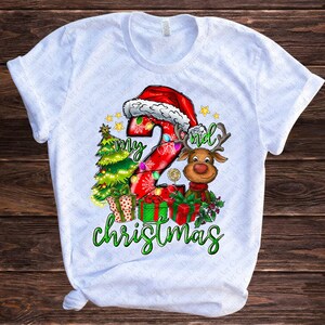 My 2nd Christmas PNG, Sublimation Design (digital Download) - Etsy