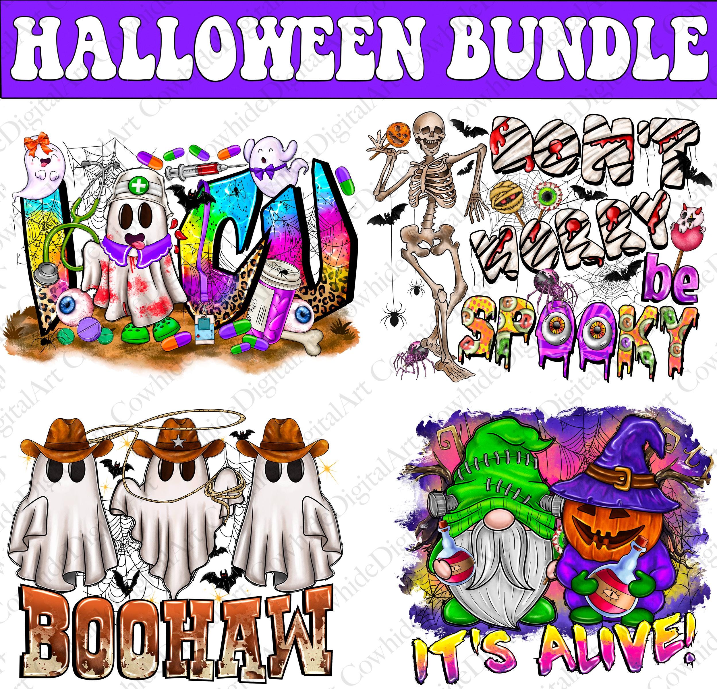 Halloween Png Bundle, Fall Png Bundle, Retro Halloween Png, Retro Fall ...