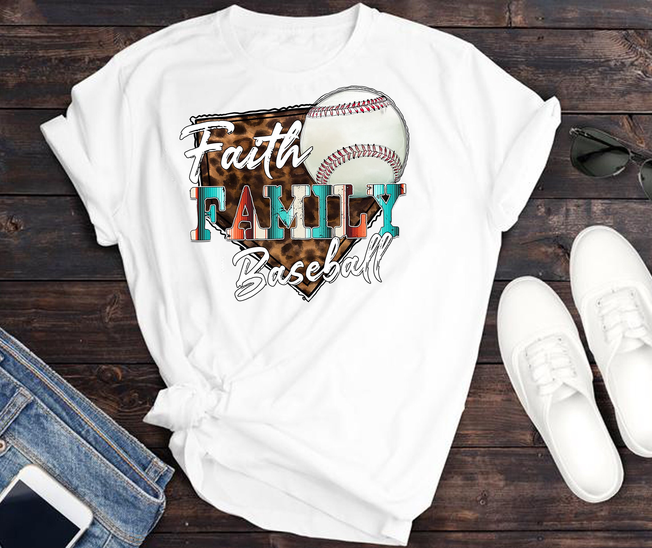 Faith Family Baseball Png Baseball Png Western PNG | Etsy
