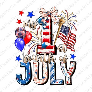 My 1st 4th of July Png Sublimation Design Download, My First Fourth of ...