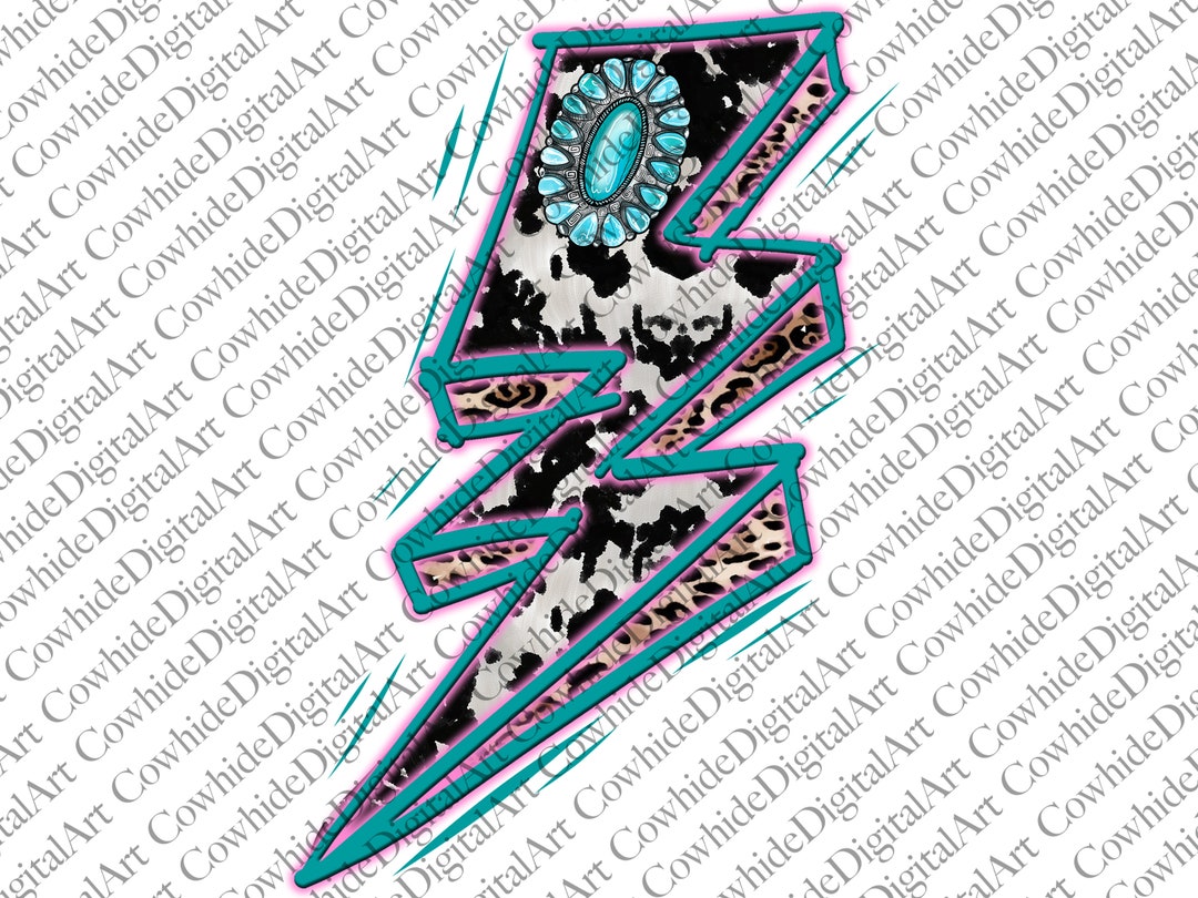 Cowhide Lightning Png File, Gemstone, Lightning Png, Western, Cowhide ...