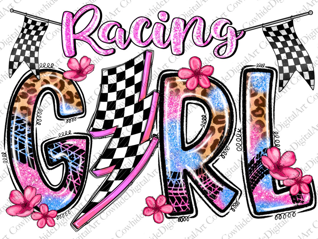 Racing Girl Png Sublimation Design Download, Race Sports Png, Racing ...