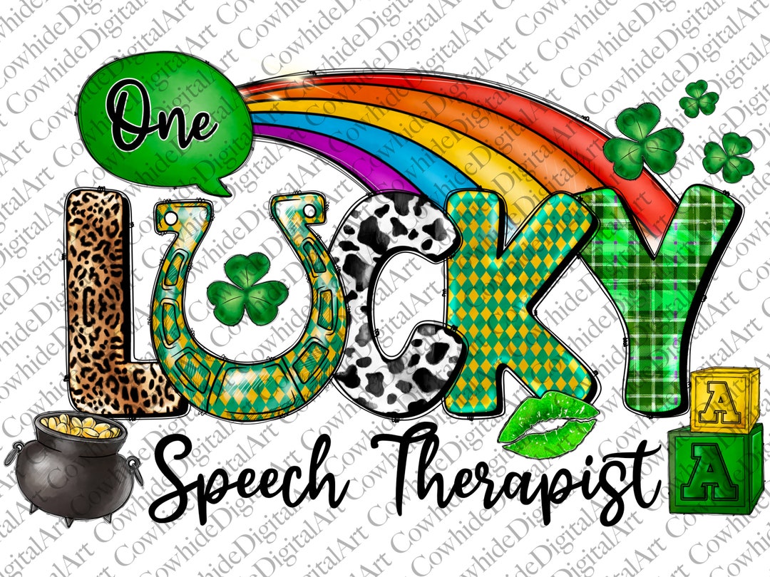 One Lucky Speech Therapist Png, Lucky Heart Png, Love Lucky, Happy St ...