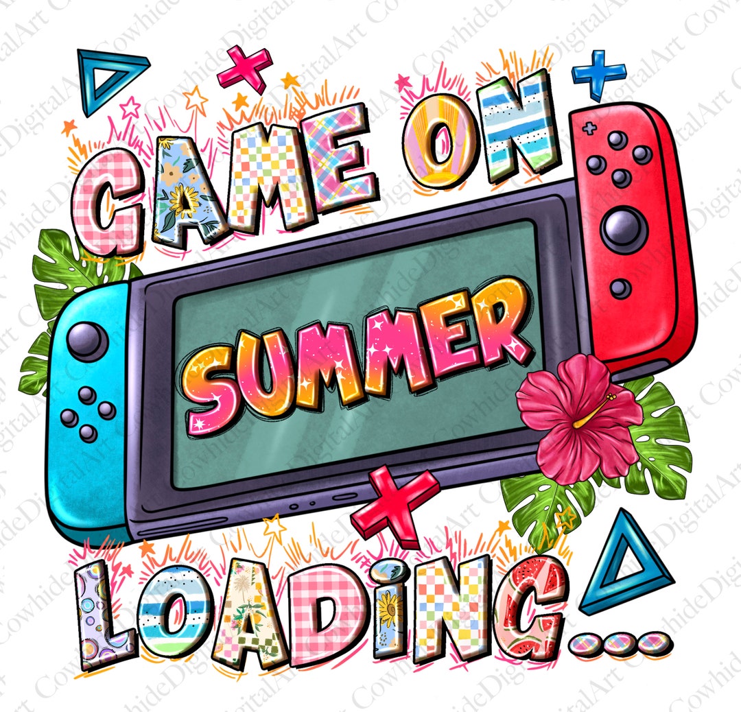Game on Summer Png Sublimation Design, Summer Video Game Png, Last Day ...