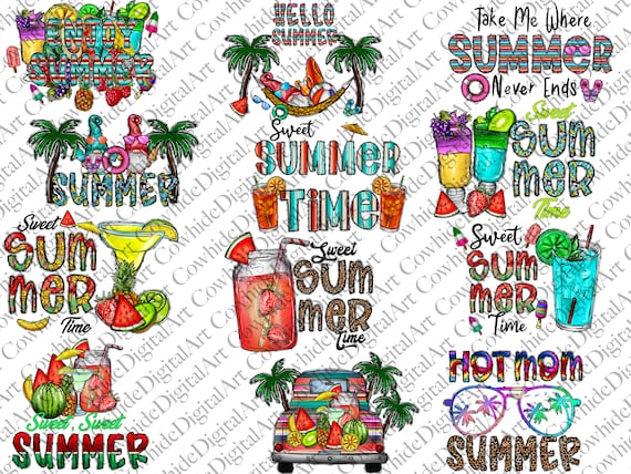 Summer Bundle Png Summer Png Hello Summer Pngsweet Summer - Etsy