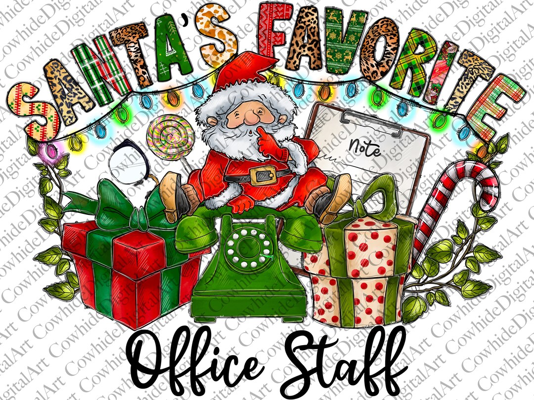 Santas Favorite Medical Office Staff Png Merry Christmas Santa Png