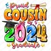 Proud Cousin of a 2024 Graduate Png Sublimation Design Download, Class ...