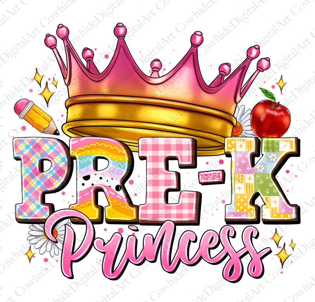 Pre-k Princess Png, Pre-k Png, Girl Pre-k Png, School Png, First Day of ...