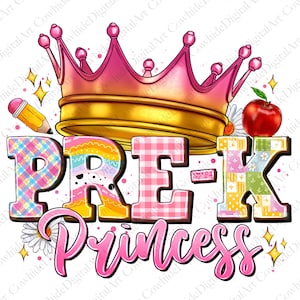 Pre-k Princess PNG, Sublimation Design (digital Download) - Etsy