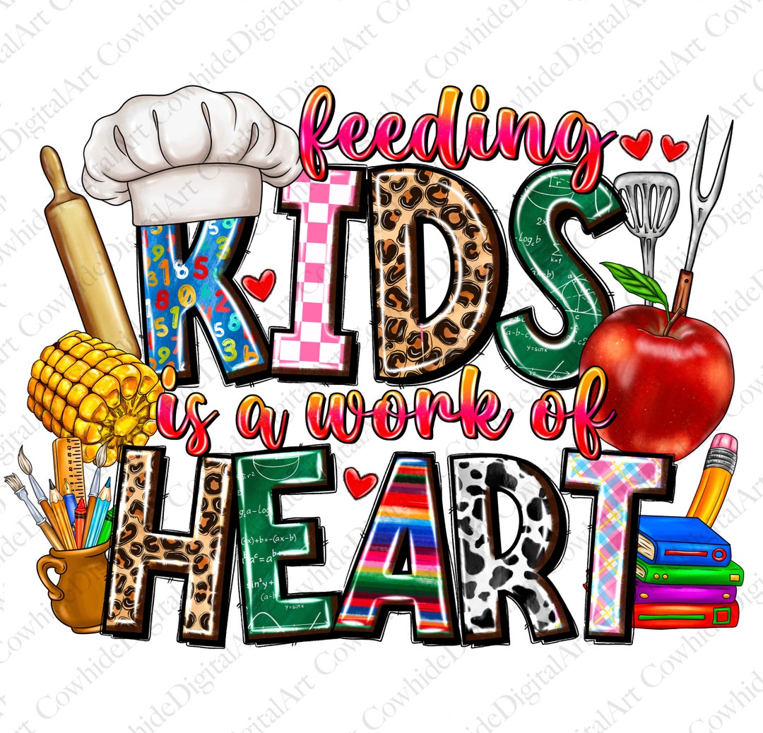 Feeding Kids is A Work of Heart Png, Cafeteria Worker, Student ...