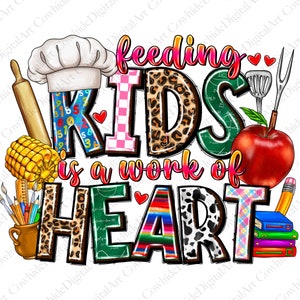 Feeding Kids is A Work of Heart Png, Cafeteria Worker, Student ...