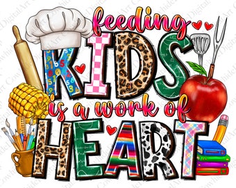 Feeding Kids is A Work of Heart Png, Cafeteria Worker, Student ...