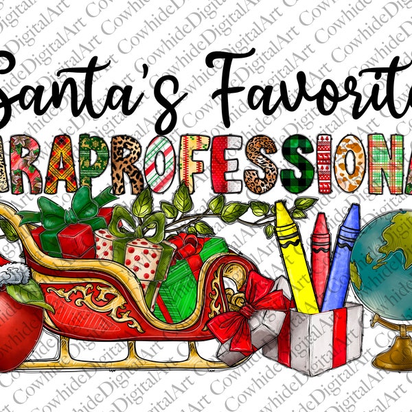Paraprofessional Christmas Png - Etsy