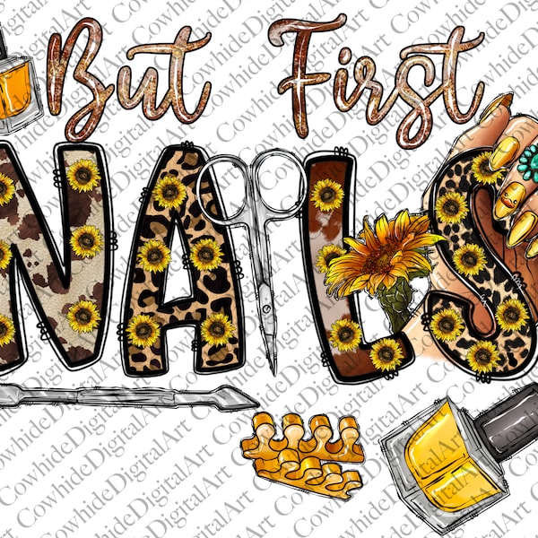 But First Nails Png - Etsy