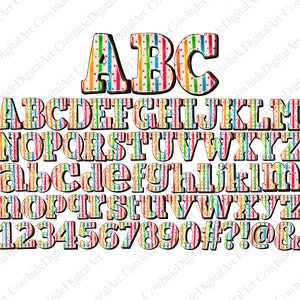 Autism Alphabet Bundle Png, Autism Awareness Alphabet Png, Doodle ...