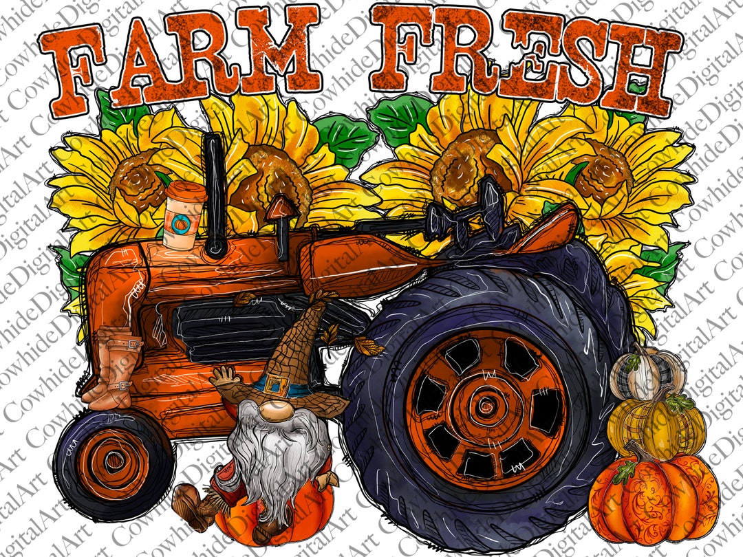 Farm Fresh Pumpkins Gnome PNG: Fall Truck Design (digital Download) - Etsy
