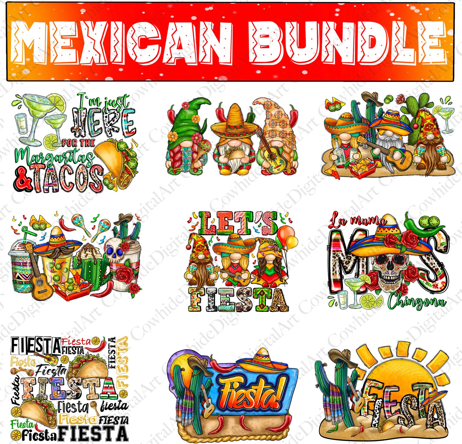Mexican Bundle Png, Cinco De Mayo Png, Mama Cita, Cowhide, Western Png ...